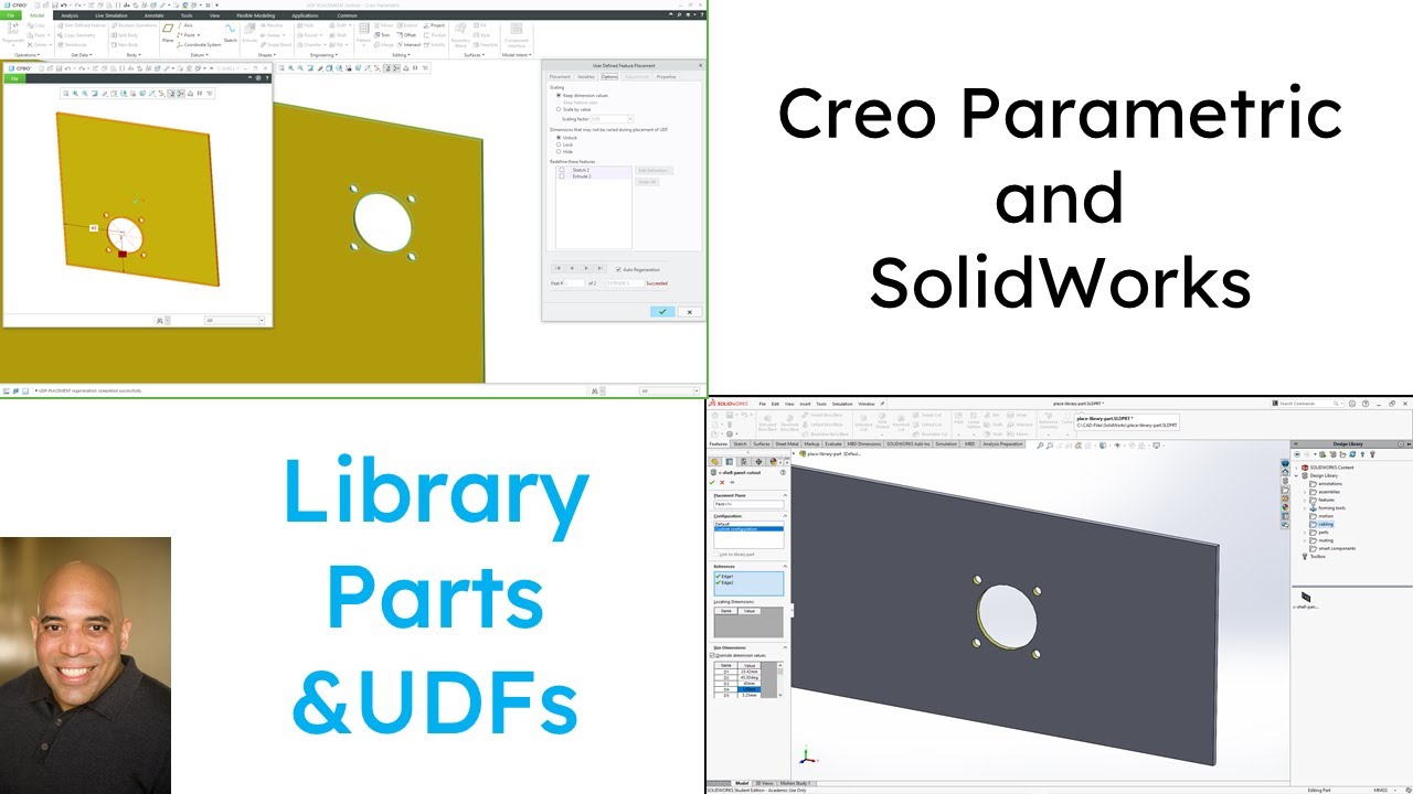 SolidWorks - Creo Parametric Comparison - Library Features and User ...