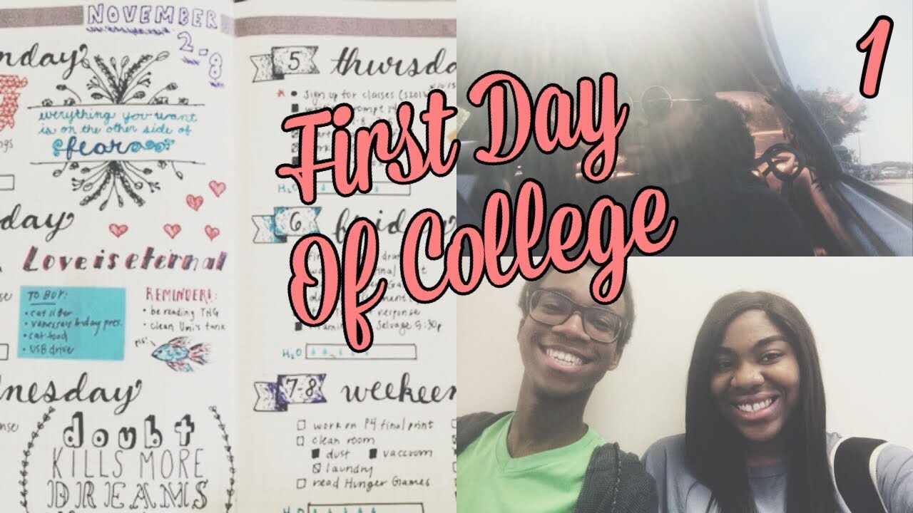 COLLEGE VLOG #1: FIRST DAY OF COLLEGE - YouTube