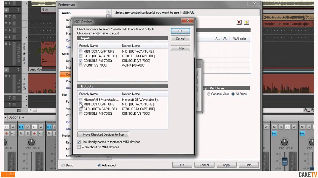 SONAR: Get Started - Control Surface Configuration - YouTube