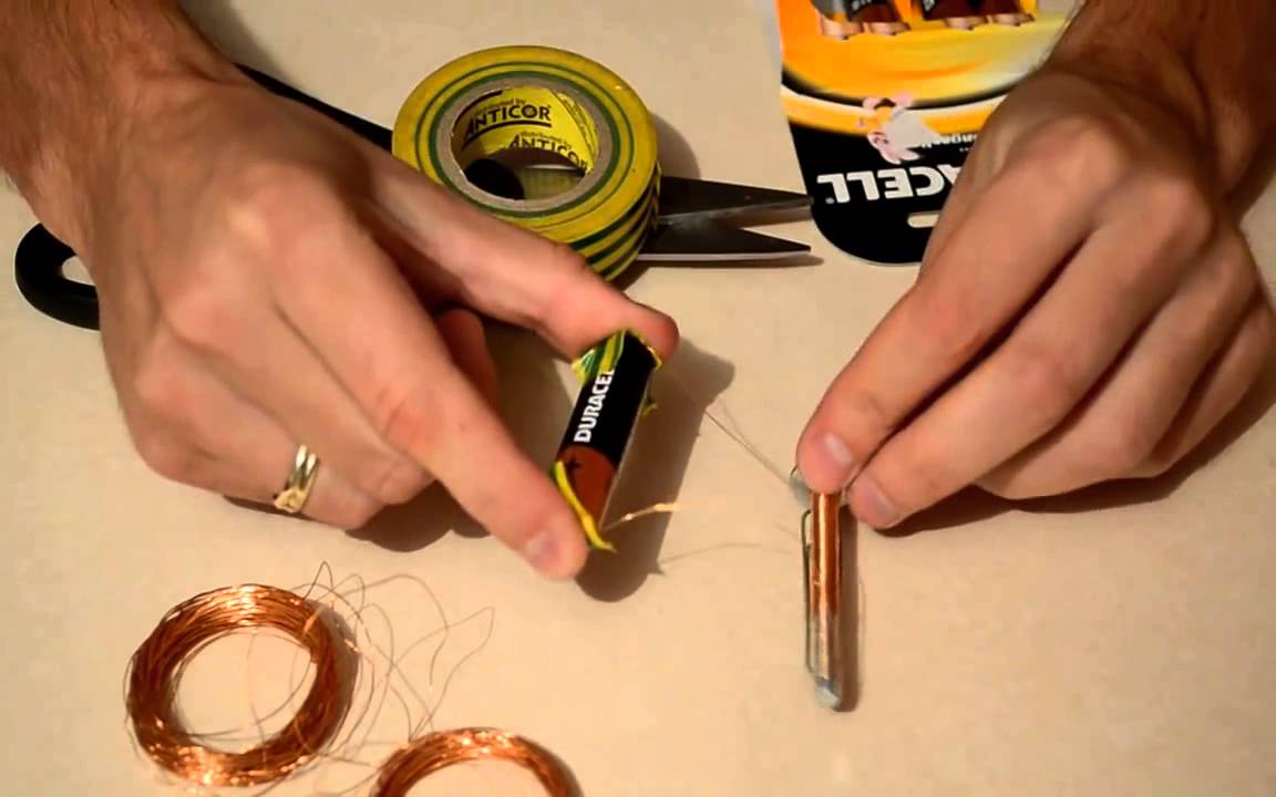 Homemade Mini Electro-Magnet - YouTube