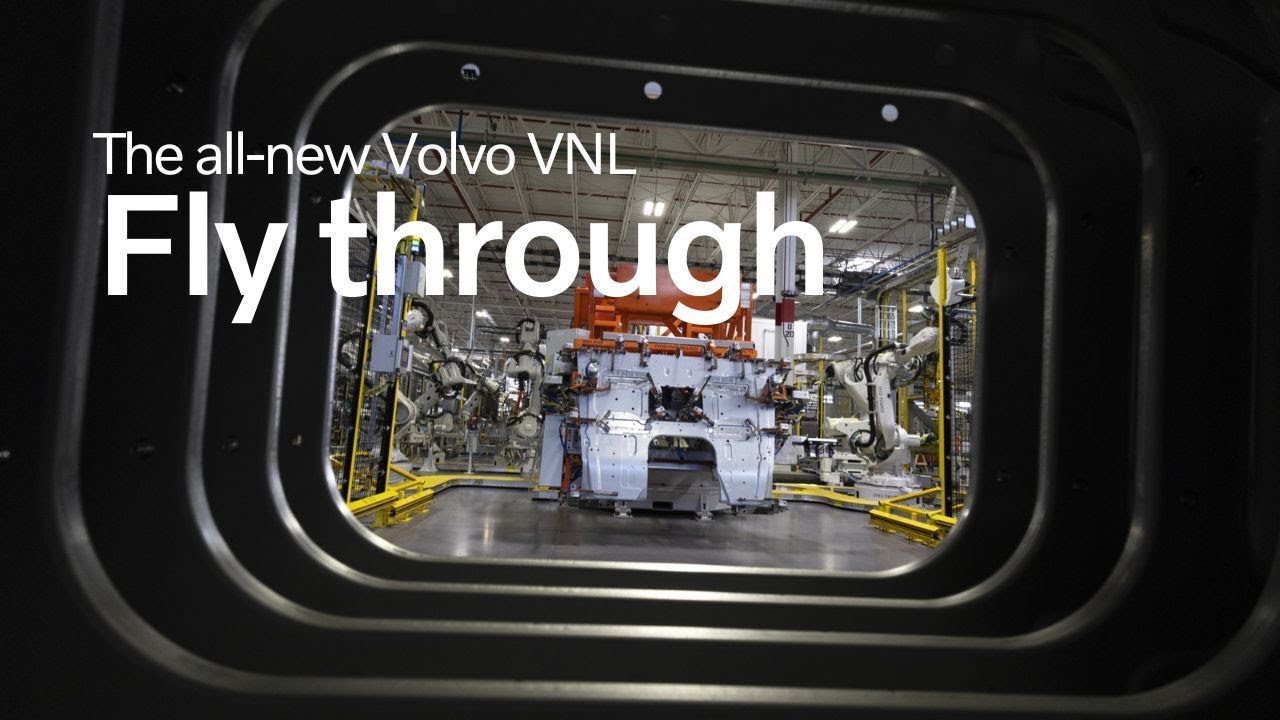 Volvo Trucks - The All-New Volvo VNL Drone Fly-Through - YouTube