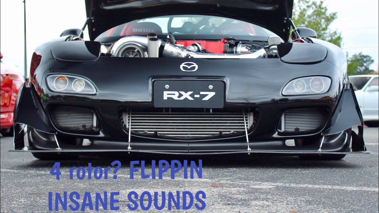 SUPER LOUD TURBO RX-7 4 rotor!! (Street legal?!) - YouTube