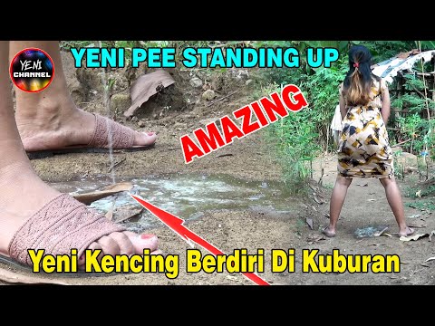 LUCU BIKIN NGAKAK || YENI KENCING BERDIRI DI KUBURAN