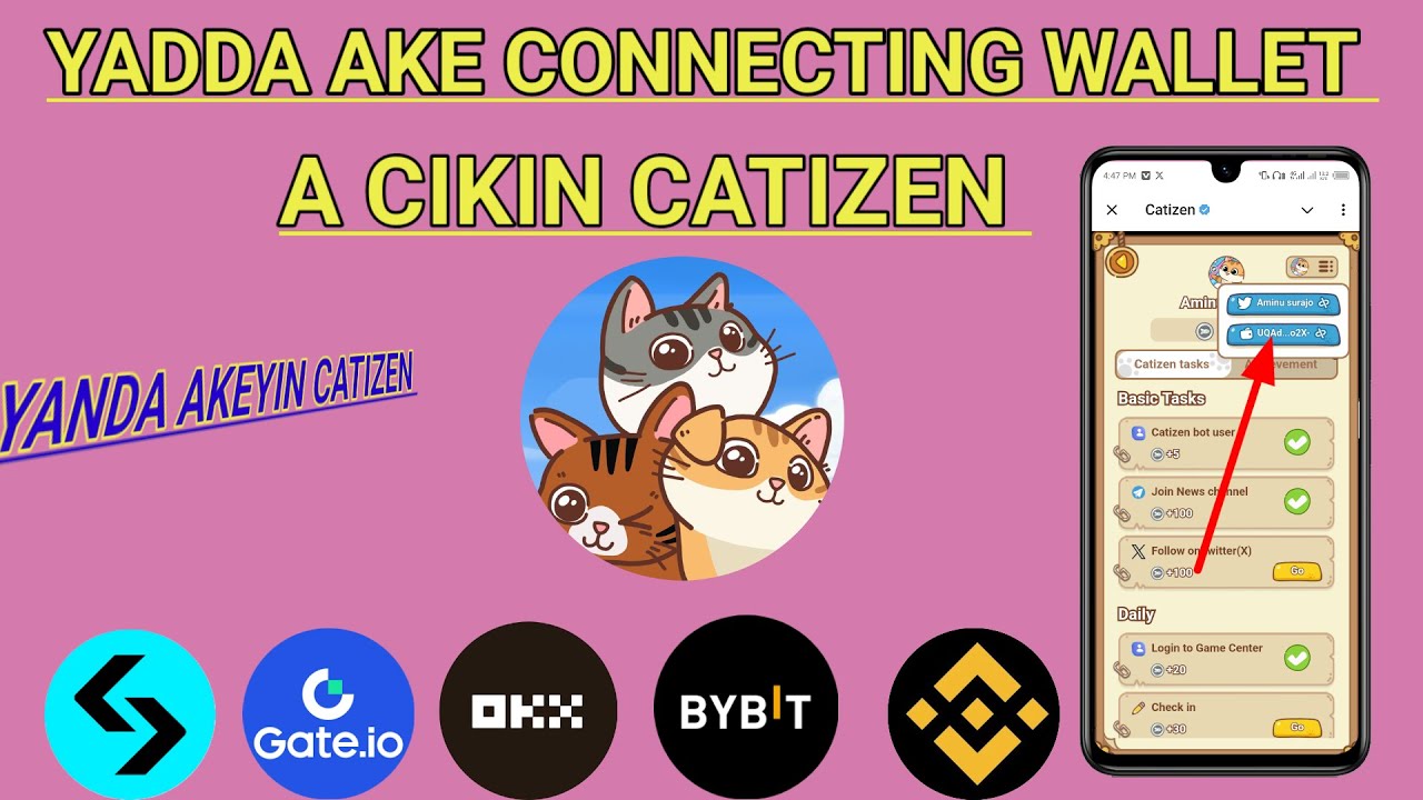 Yadda ake Connecting wallets a cikin catizen (how to connecting wallet on catizen) - YouTube