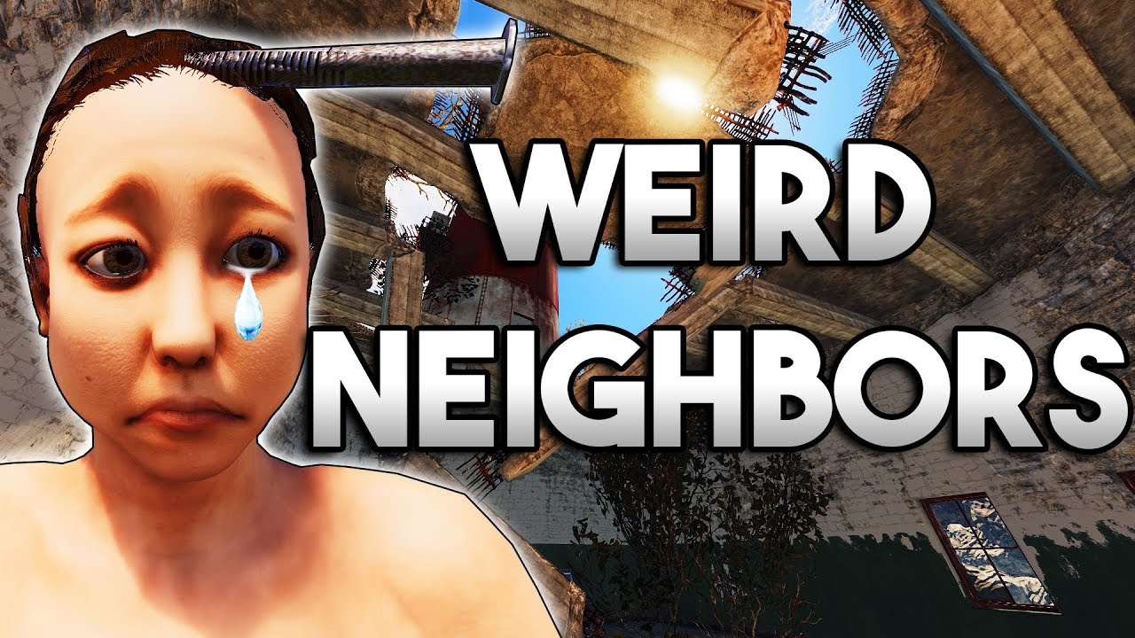 TAKING OVER MY WEIRD NEIGHBOR - RUST SURVIVAL - YouTube
