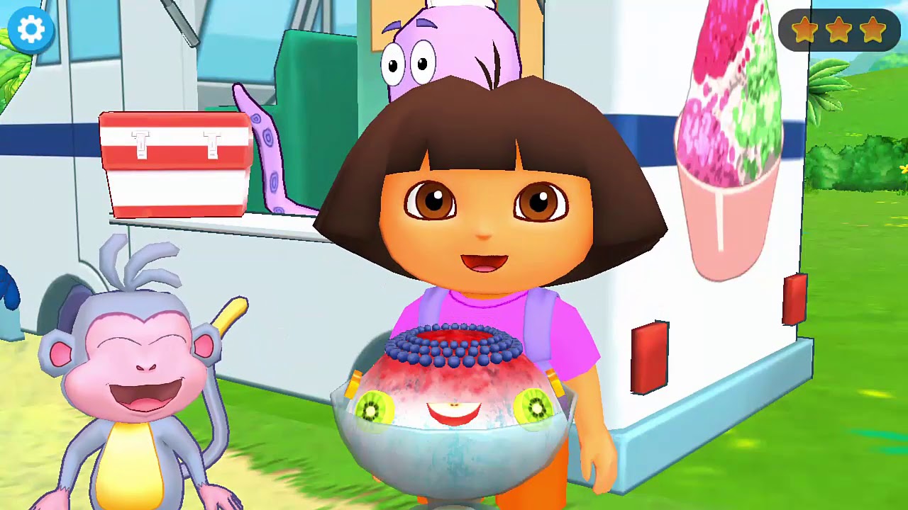 Learn With Dora , ScienceCooling OFF Cartoon Game Learning English ...