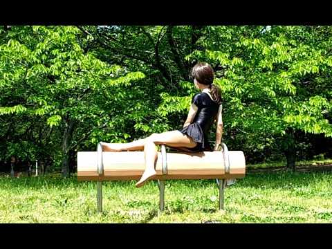 Crossdresser Walking, ballet Leotard 2