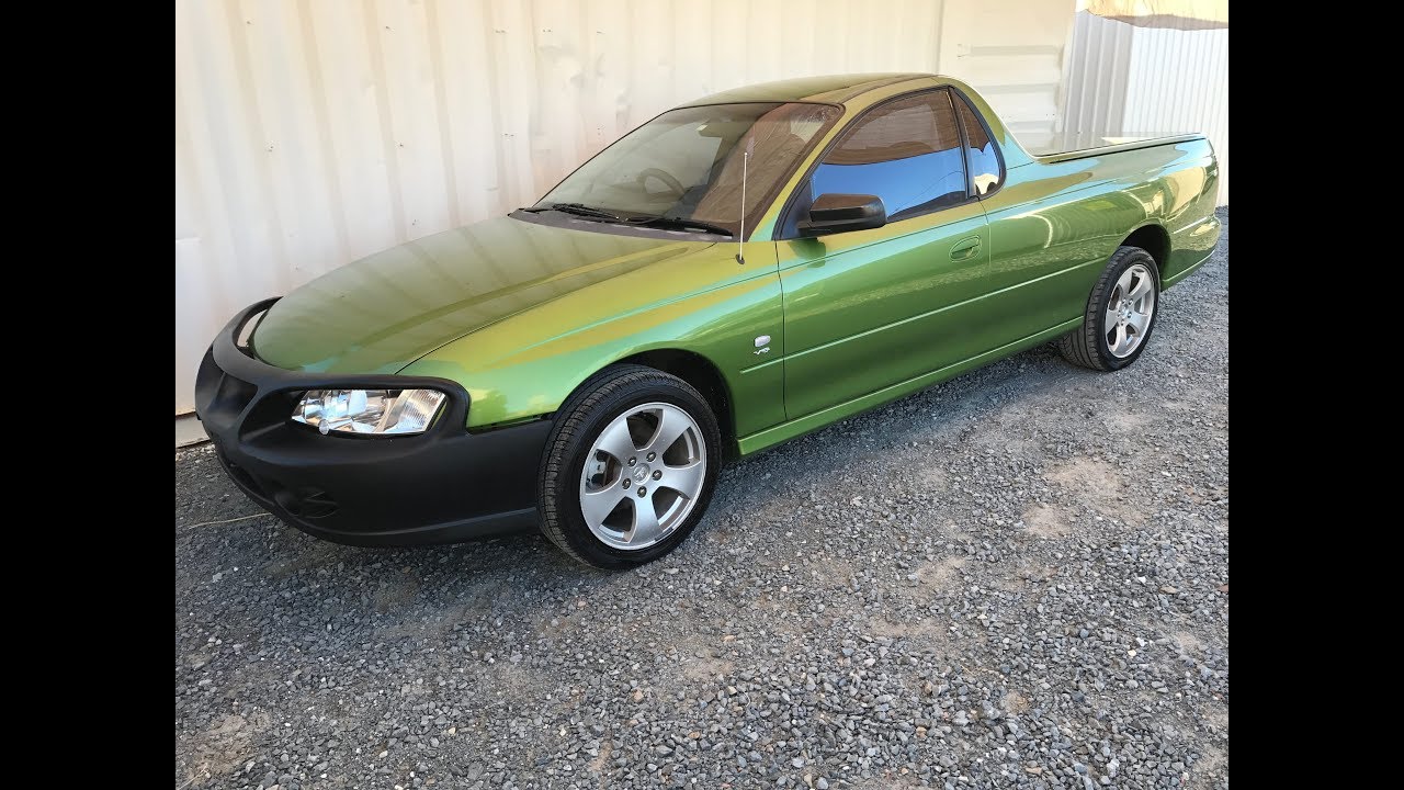 (SOLD) Commodore Ute 5 speed Manual Hothouse Green 2003 review - YouTube