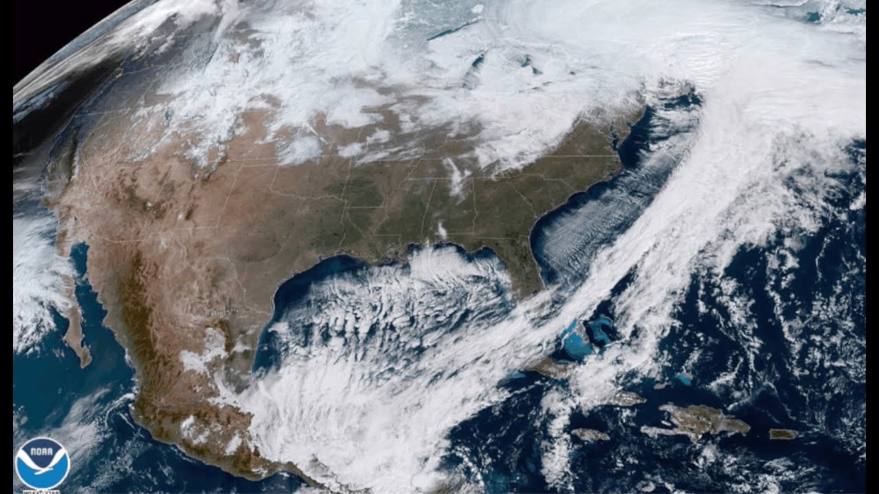 Winter Storm Odell Satellite Imagery - YouTube