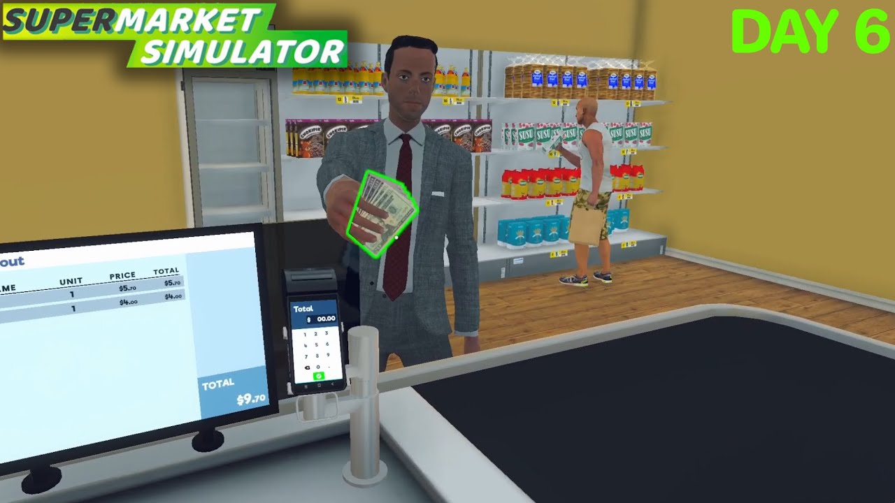 Supermarket Simulator #6 - Day 6 - Silent Playthrough - YouTube