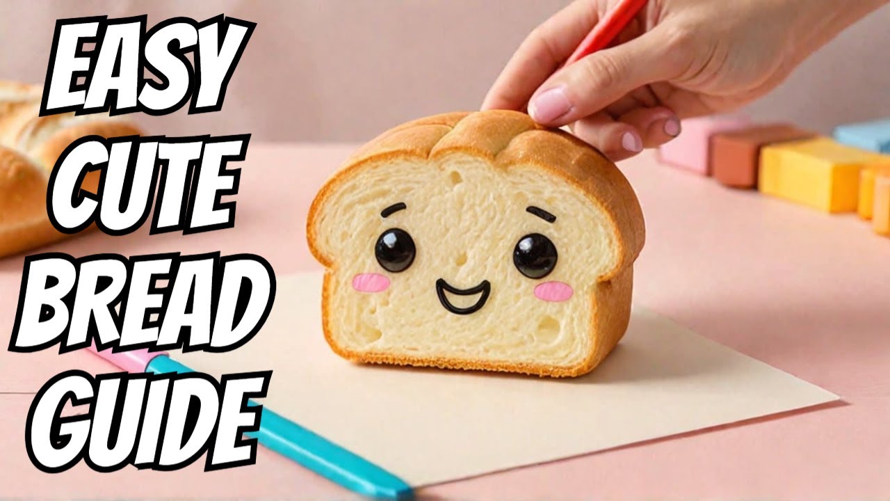 How to Draw a Super Cute Kawaii Bread: Step-by-Step Easy Drawing Guide ...