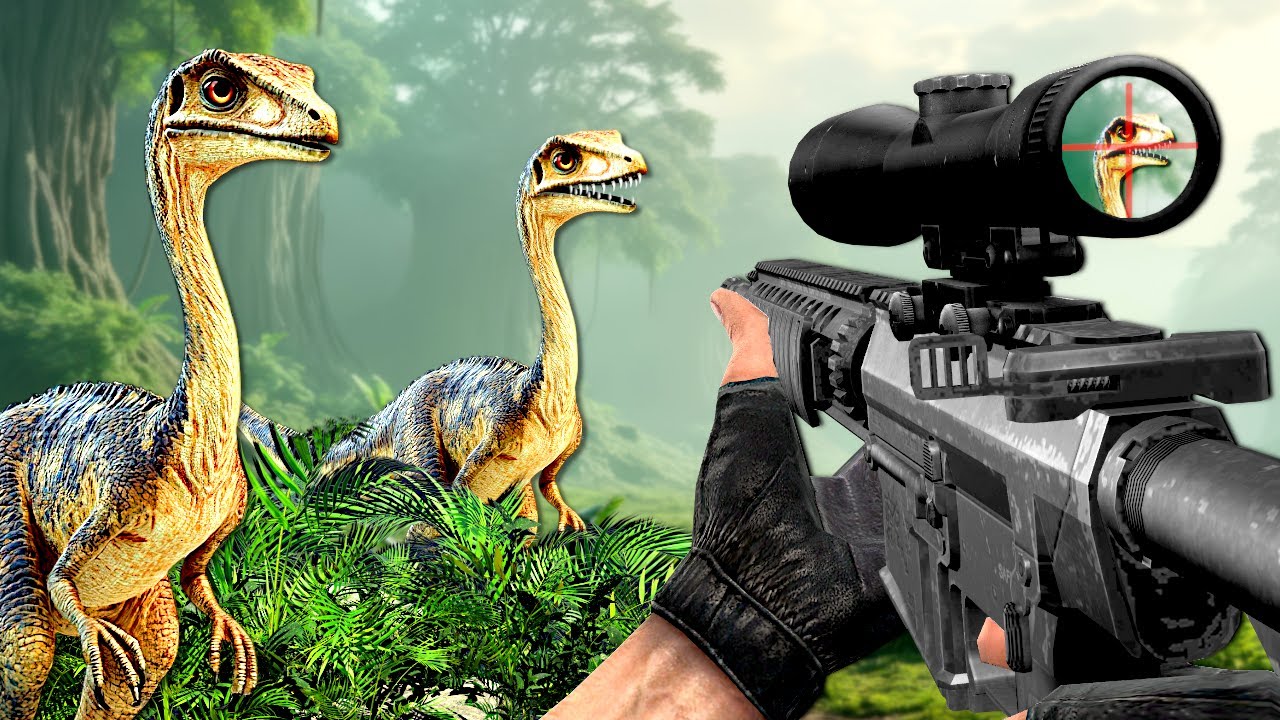 HUNTING SCARY TINY DINOSAURS! (Prehistoric Hunt) - YouTube