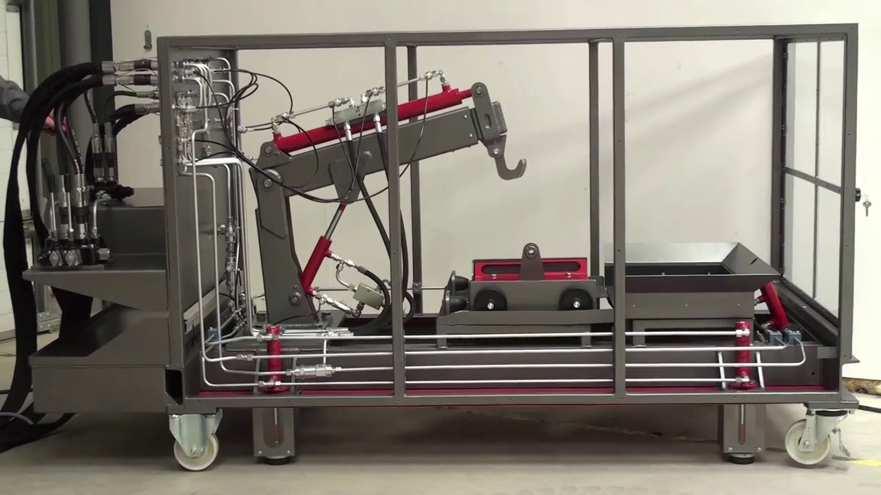 Hydraulics Training System - Hydraulic Telescopic Crane - YouTube