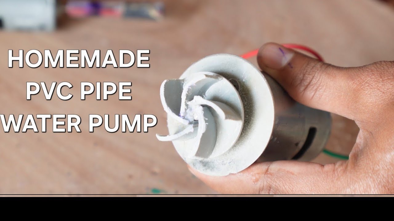 Homemade Water pump from pvc pipe - YouTube