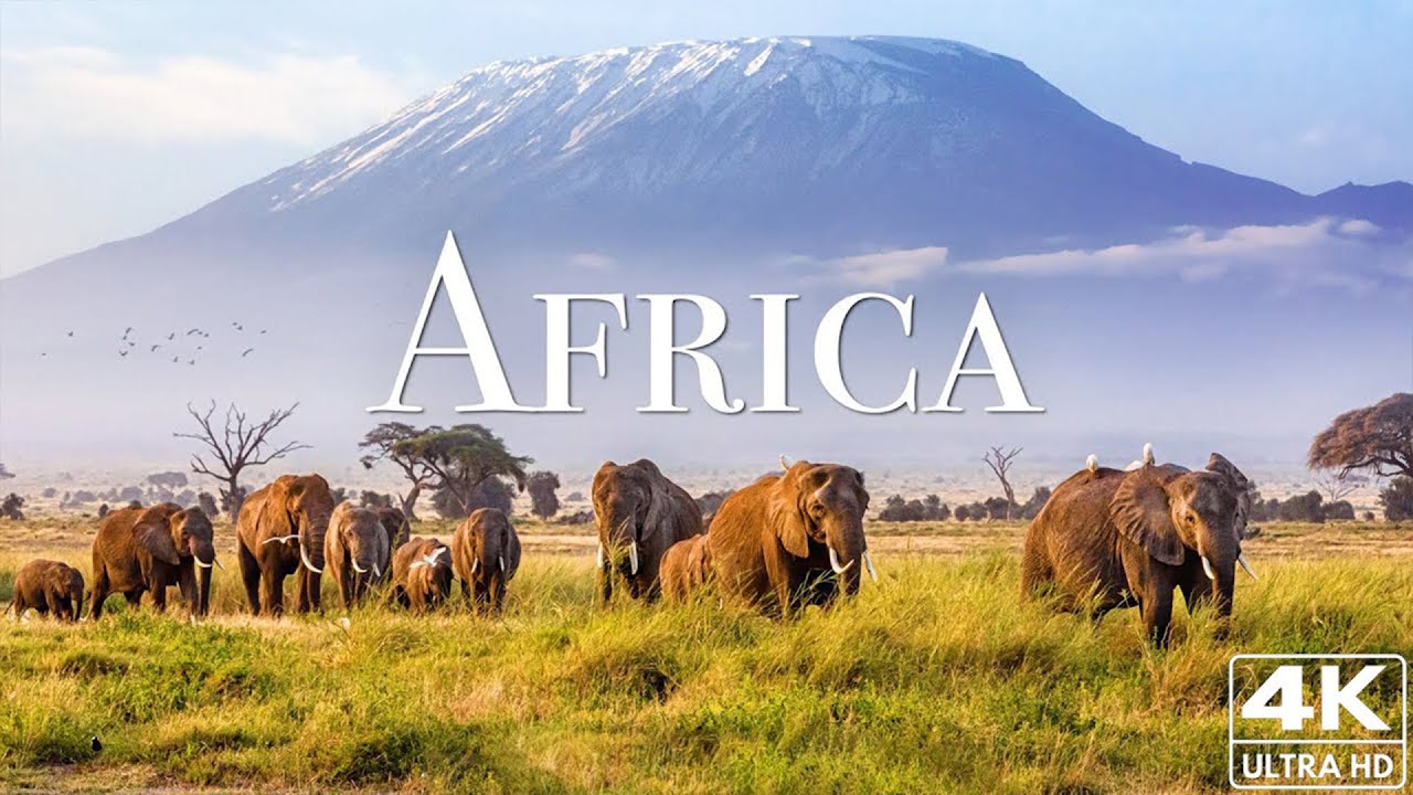 FLYING OVER AFRICA (4K UHD) - Relaxing Music Along With Beautiful ...