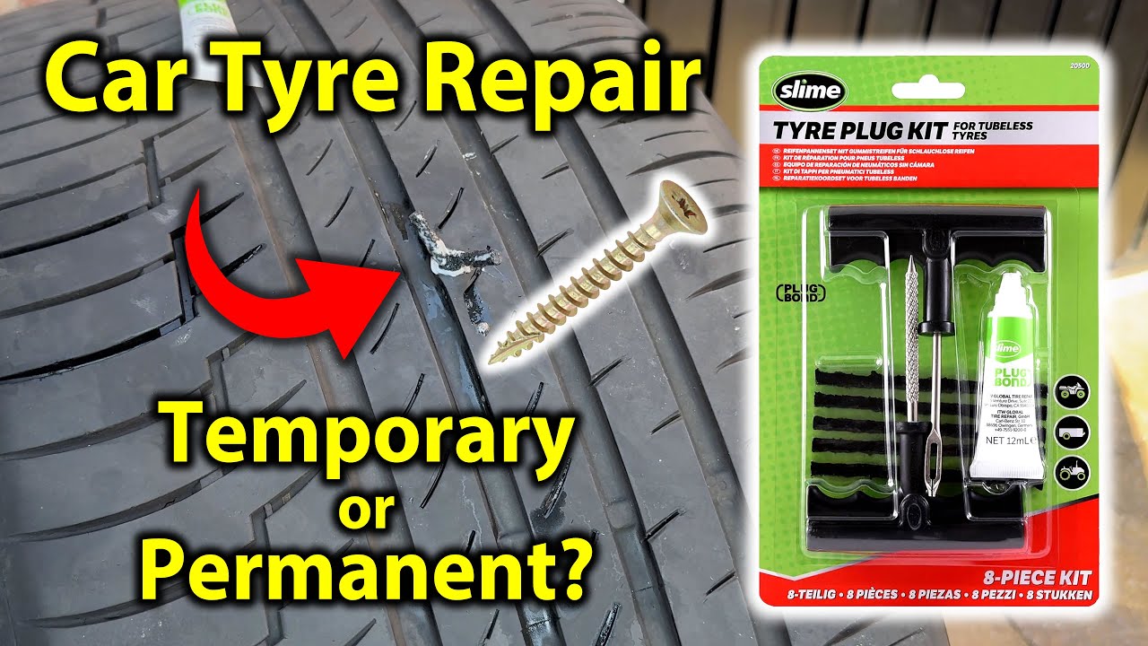 Car Tyre Repair DIY - Slime Puncture Plug Kit Review - YouTube
