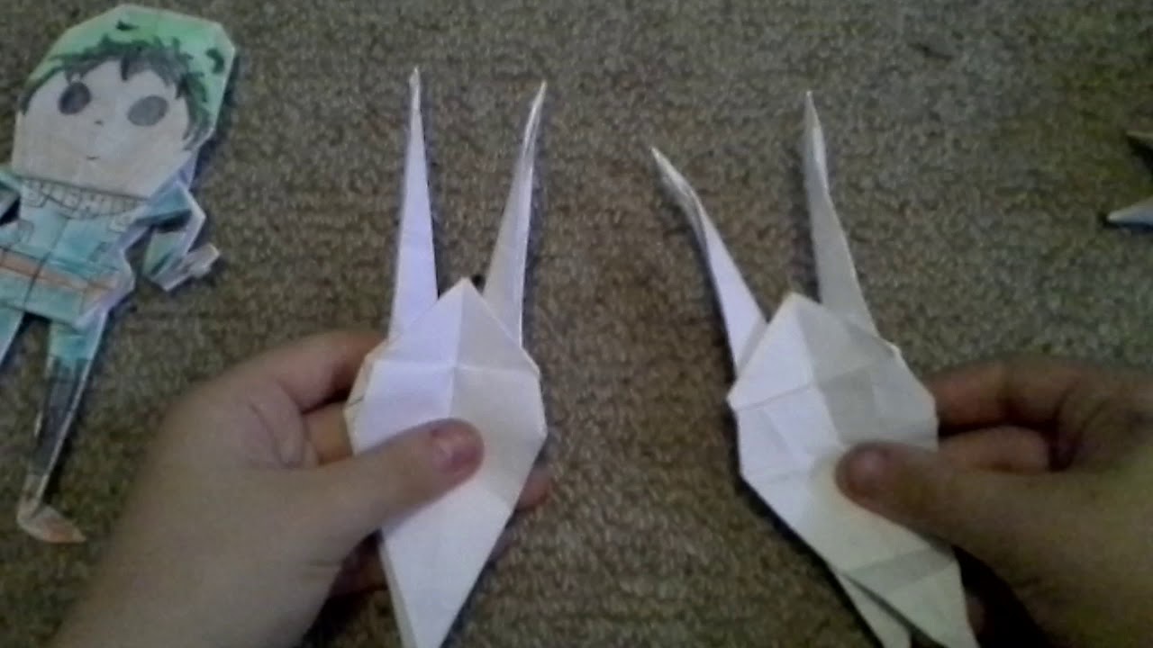 How to make a origami Deku from my hero academia - YouTube