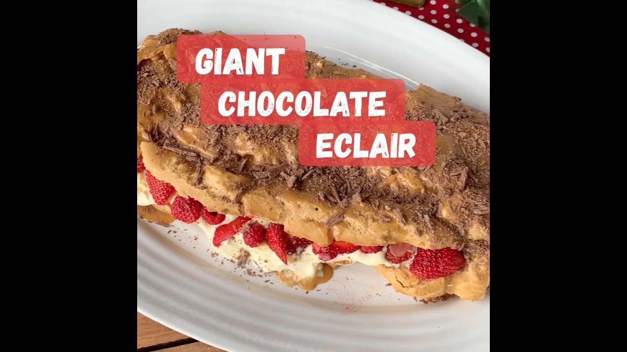 Giant Chocolate Eclair - YouTube