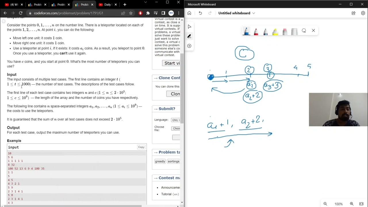 Solution for G1. Teleporters (Easy Version) | codeforces round #849 - YouTube