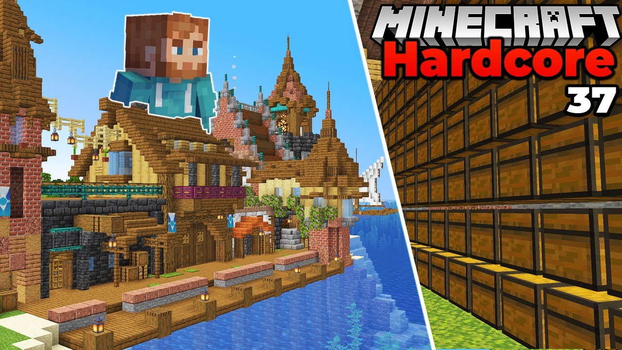 STARTING MY MEGA STORAGE ROOM in Minecraft 1.17 Hardcore Survival - YouTube