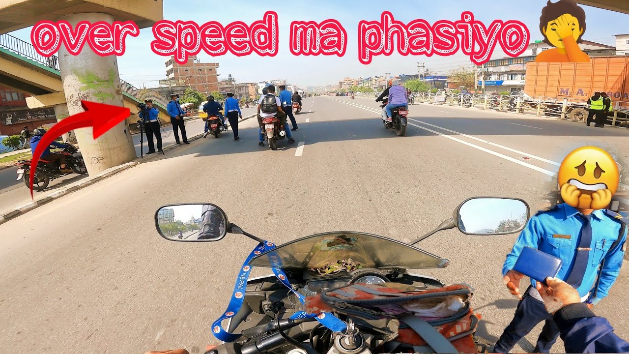 traffic checking Kathmandu🚏🚦yasari pare ma speed checking maa🤦 - YouTube