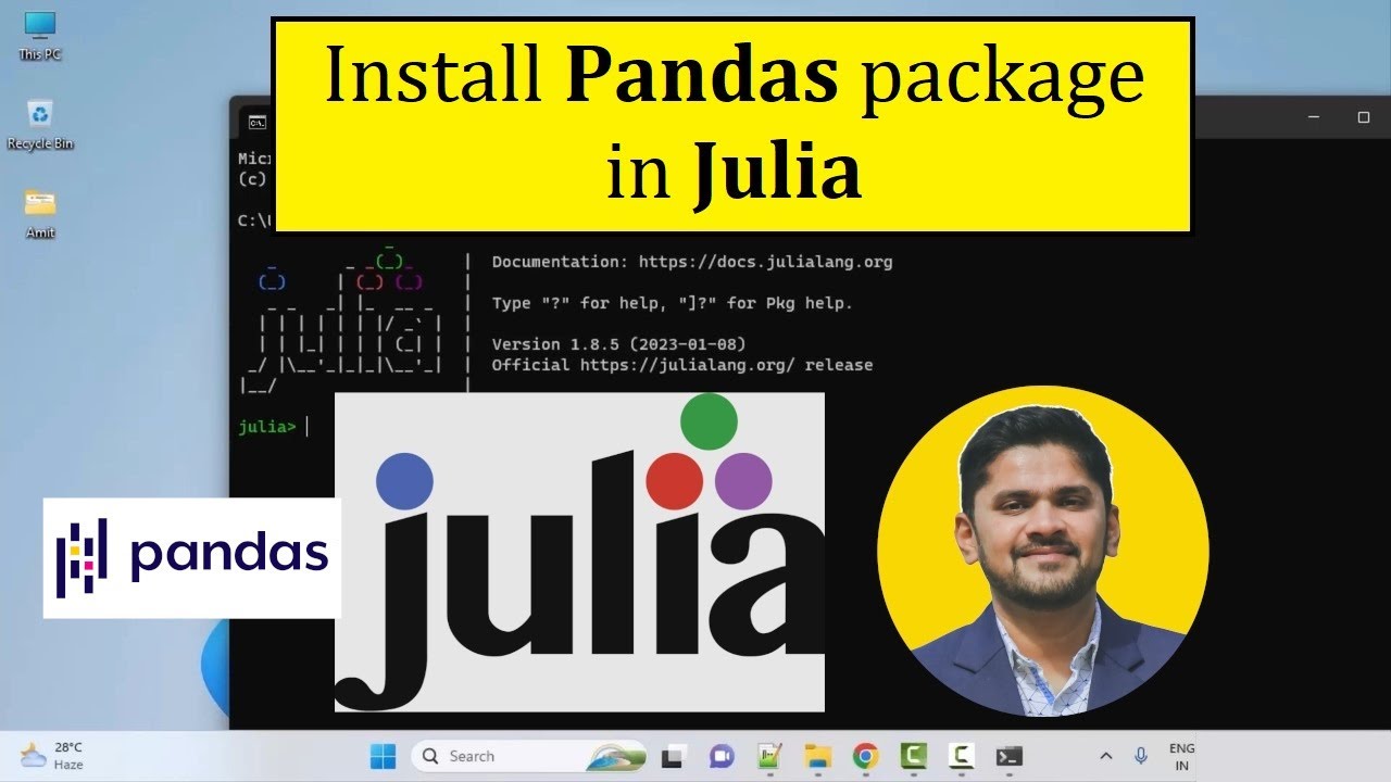 How To Install Pandas Package In Julia Amit Thinks Youtube 7314