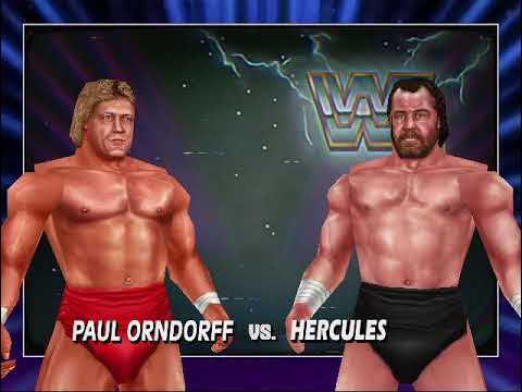 WWF NO MERCY LEGENDS MOD CHALLENGE 64: MR WONDERFUL PAUL ORNDORFF VS HERCULES - YouTube