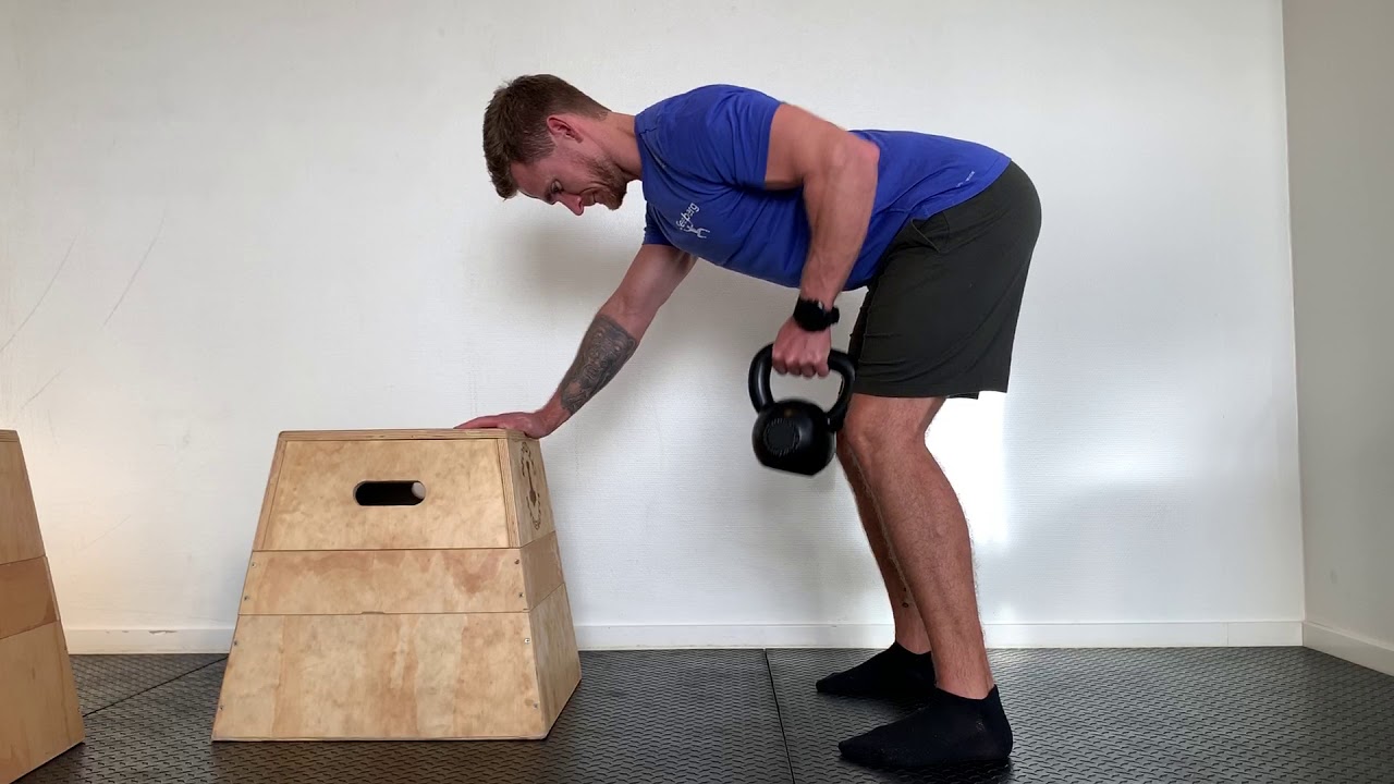 Bent Over Row, Box Support With Hand - YouTube