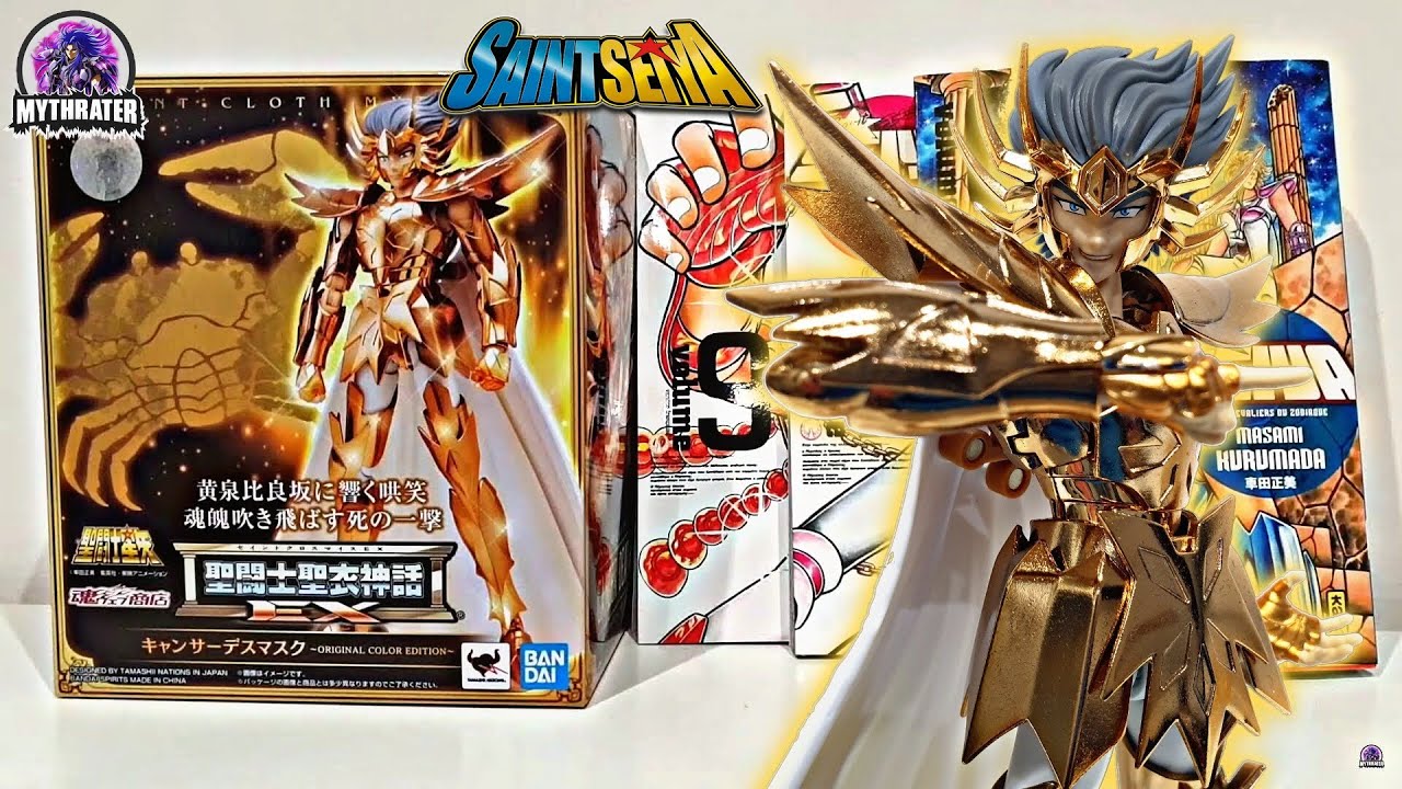 MR25 Myth Cloth Saint Seiya Cancer Death Mask EX OCE Bandai - YouTube