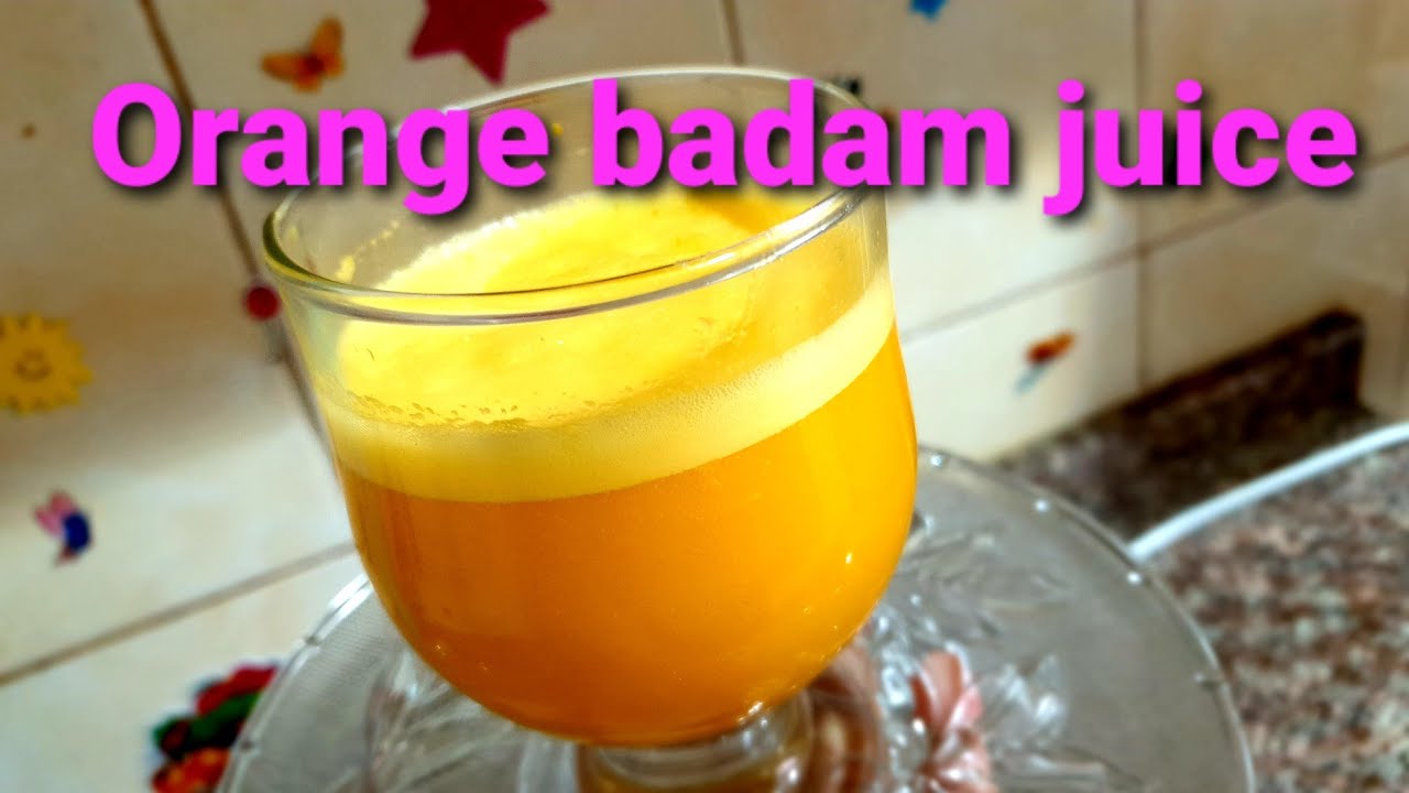 Orange badam juice|special orange juice|variety orange juice| iftar ...