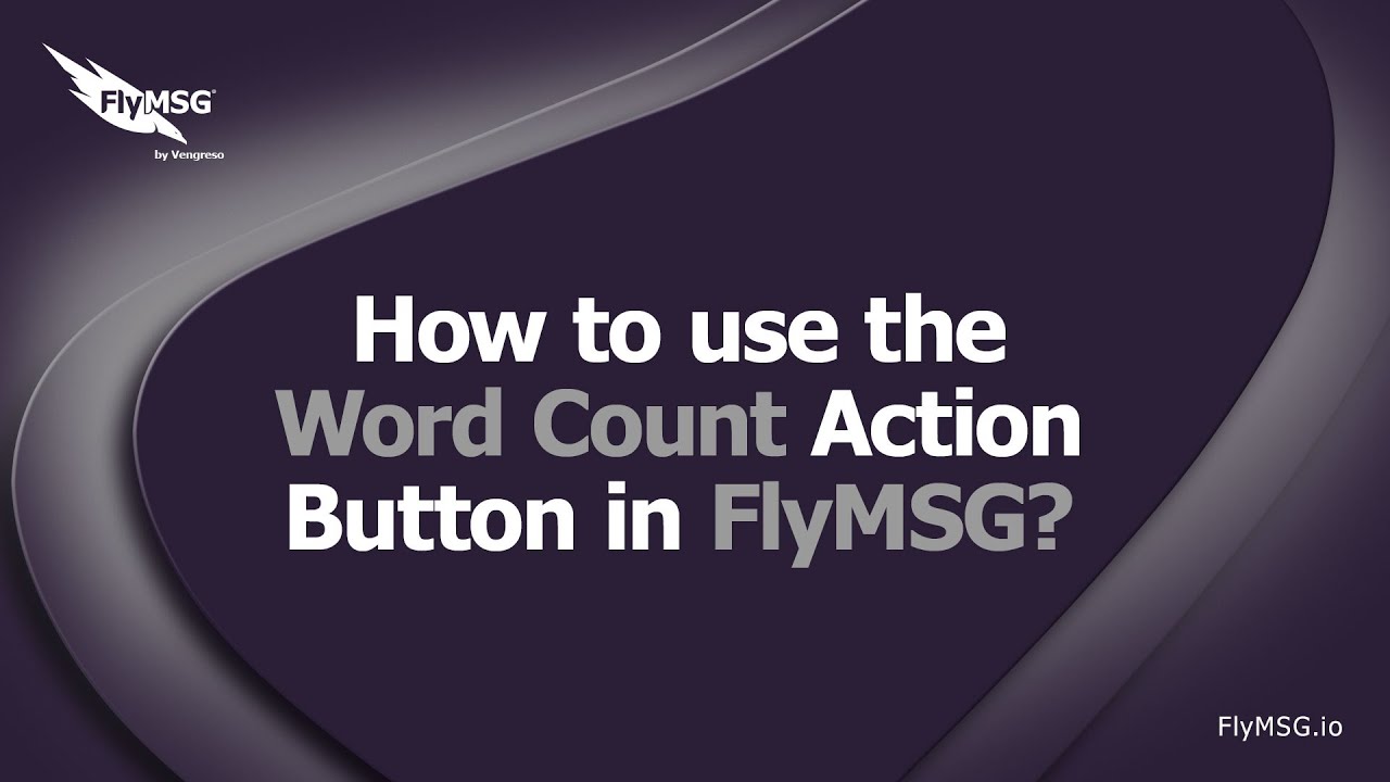 How to Use the Word Count Action Button in FlyMSG? - YouTube