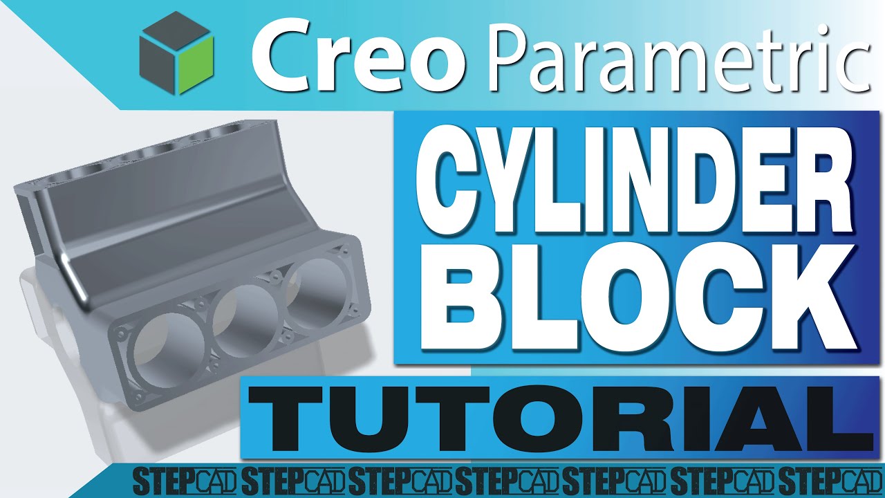 Cylinder Block | Creo Parametric Tutorial | CAD Tutorial - YouTube