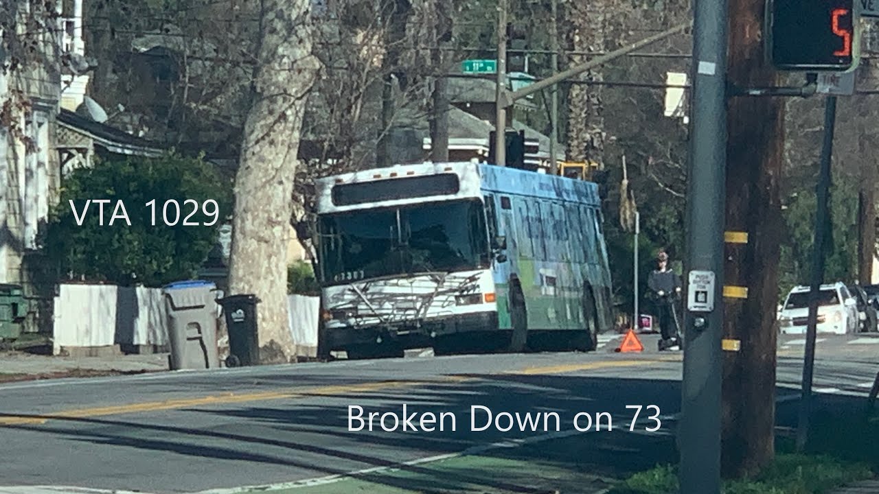 (Retired) VTA Bus 73 Breaks Down (1/25/24) - YouTube