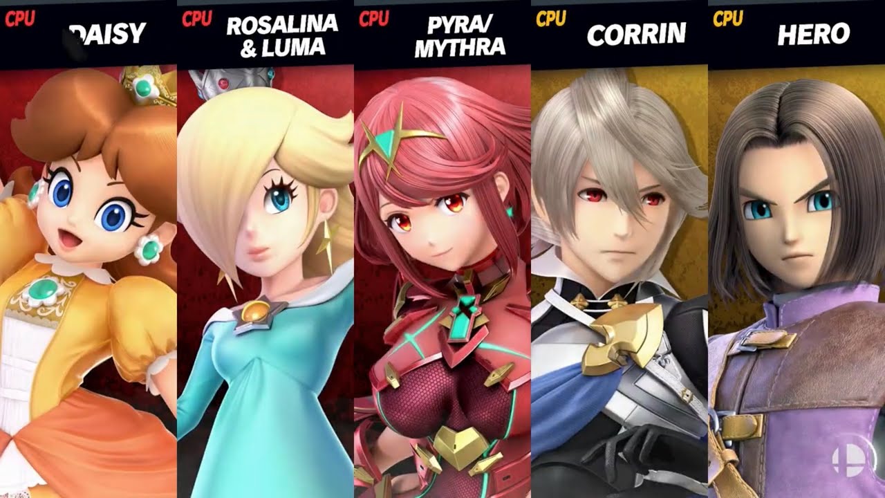 Super Smash Bros. Ultimate - Daisy, Rosalina, and Pyra/Mythra hate when ...