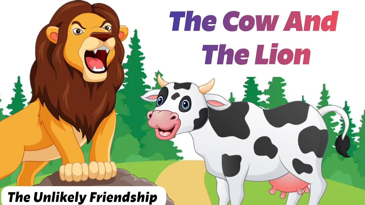 The Lion And The Cow || Story || Story in English || Moral Story ...