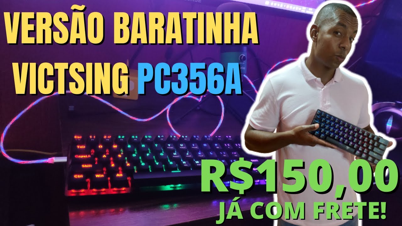ESSE SIM! É O TECLADO MECÂNICO MAIS BARATO DO ALIEXPRESS - VICTSING ...