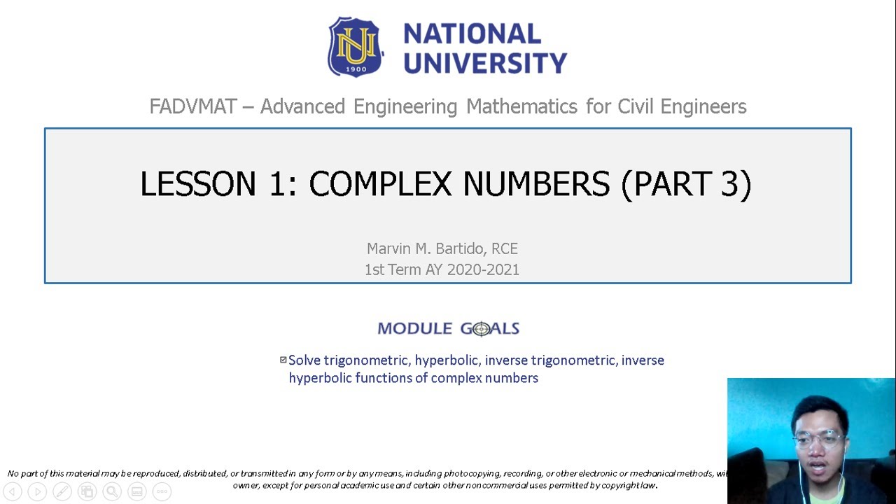 Advanced Mathematics - Complex Numbers (Part 3) - YouTube