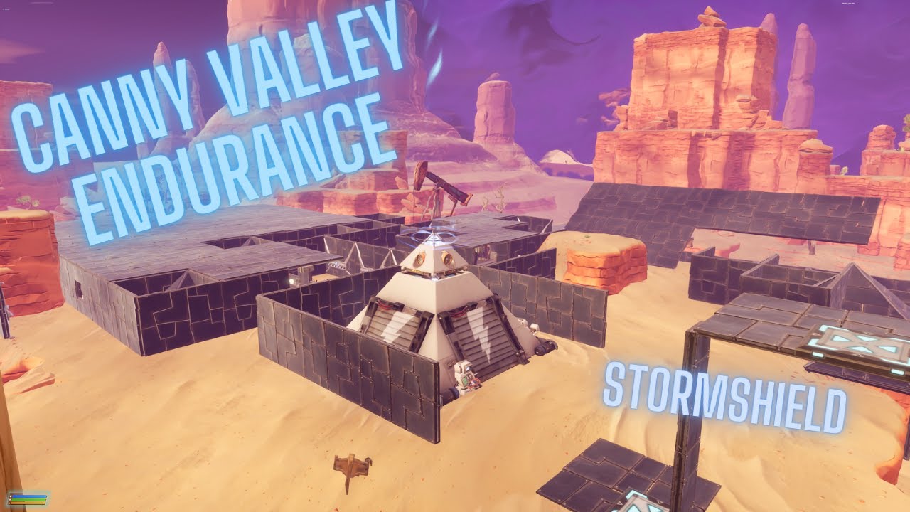 AFK Canny Valley Endurance Storm Shield Build | Fortnite STW - YouTube