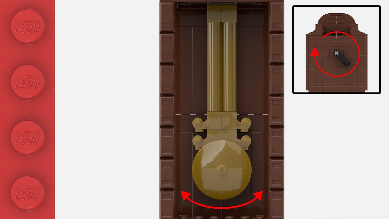 LEGO Grandfather Clock MOC Function [Bricklink Designer Program] - YouTube