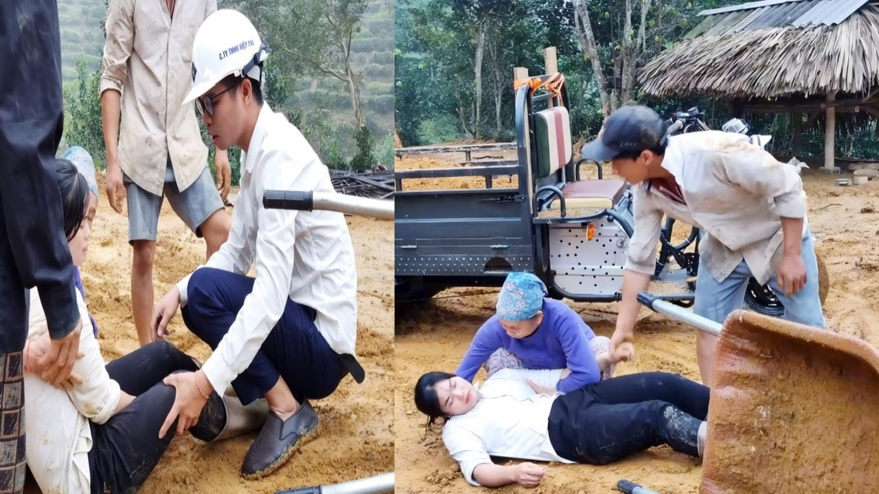 The poor girl worked so hard that she fainted while working - YouTube