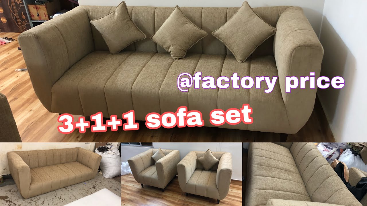 New Model Sofa Designs | Living Room Furniture | 3+1+1 Sofa Model ...