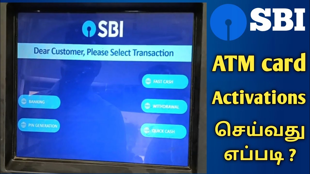 How To SBI Atm Pin Generation In Tamil SBI New Atm Activation Tamil how-to-sbi-atm-pin-generation-in-tamil-sbi-new-atm-activation-tamil