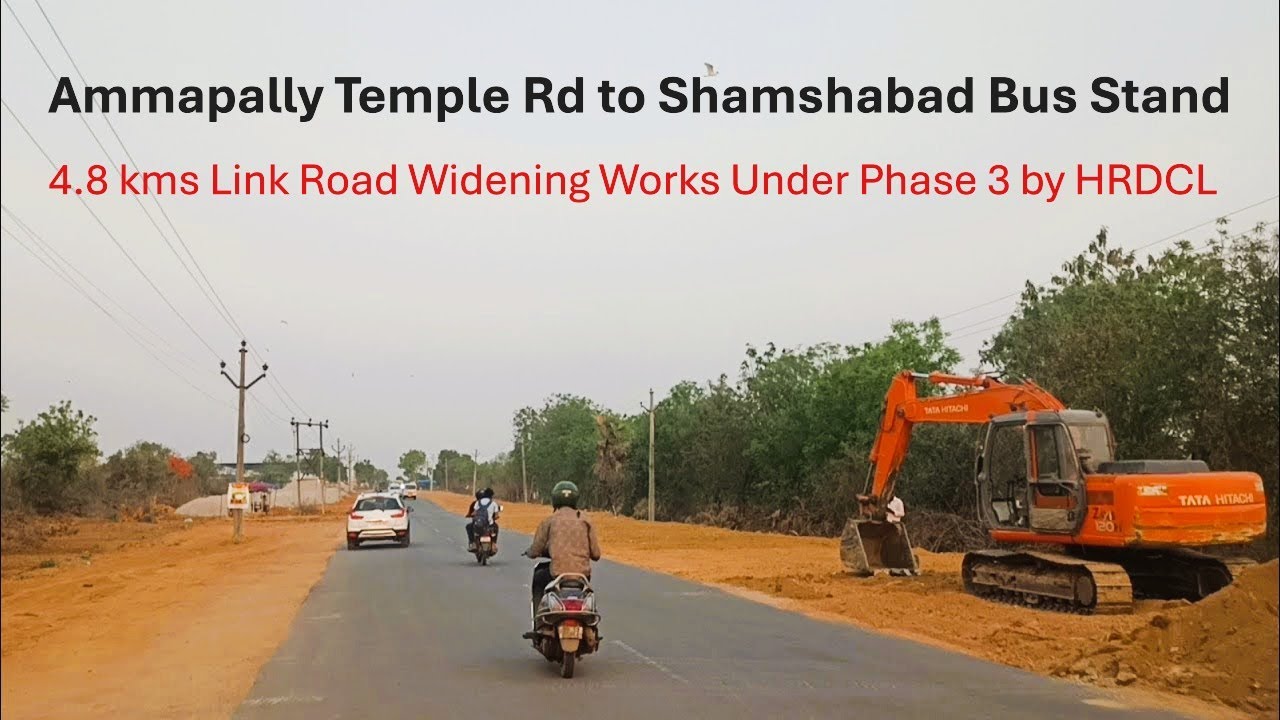 Ammapally Temple Road to Shamshabad Bus Stand Road Widening works ll ...