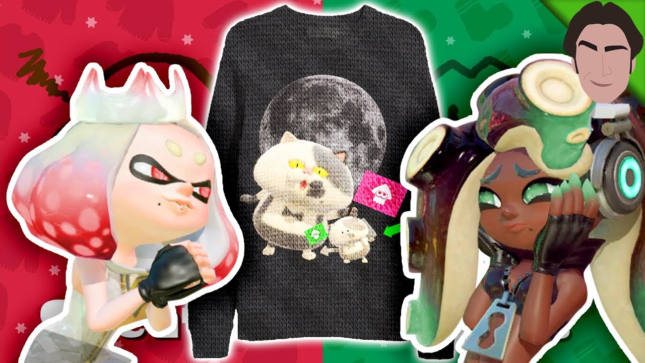 Pearl & Marina Celebrate Squidmas!! Sweater VS Socks Splatfest Splatoon ...