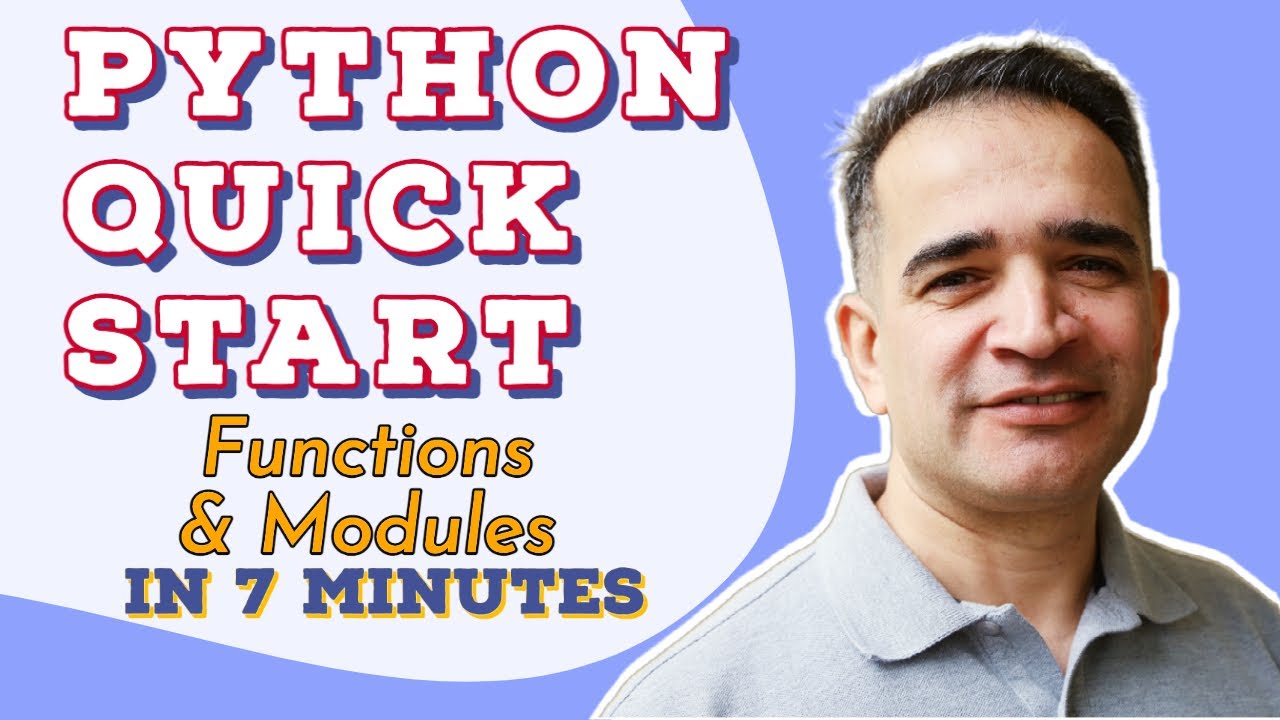 Python Functions And Modules Quick Start Tutorial For Beginners Quick Learning Youtube