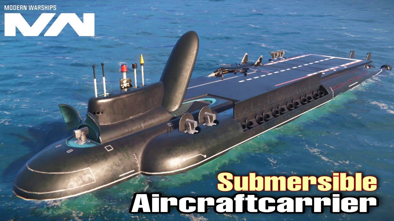 Modern Warships: Submersible Aircraftcarrier in action. - YouTube