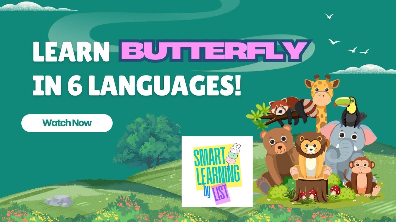 Learn the word Butterfly in 6 Languages—Effortless & Fast! - YouTube
