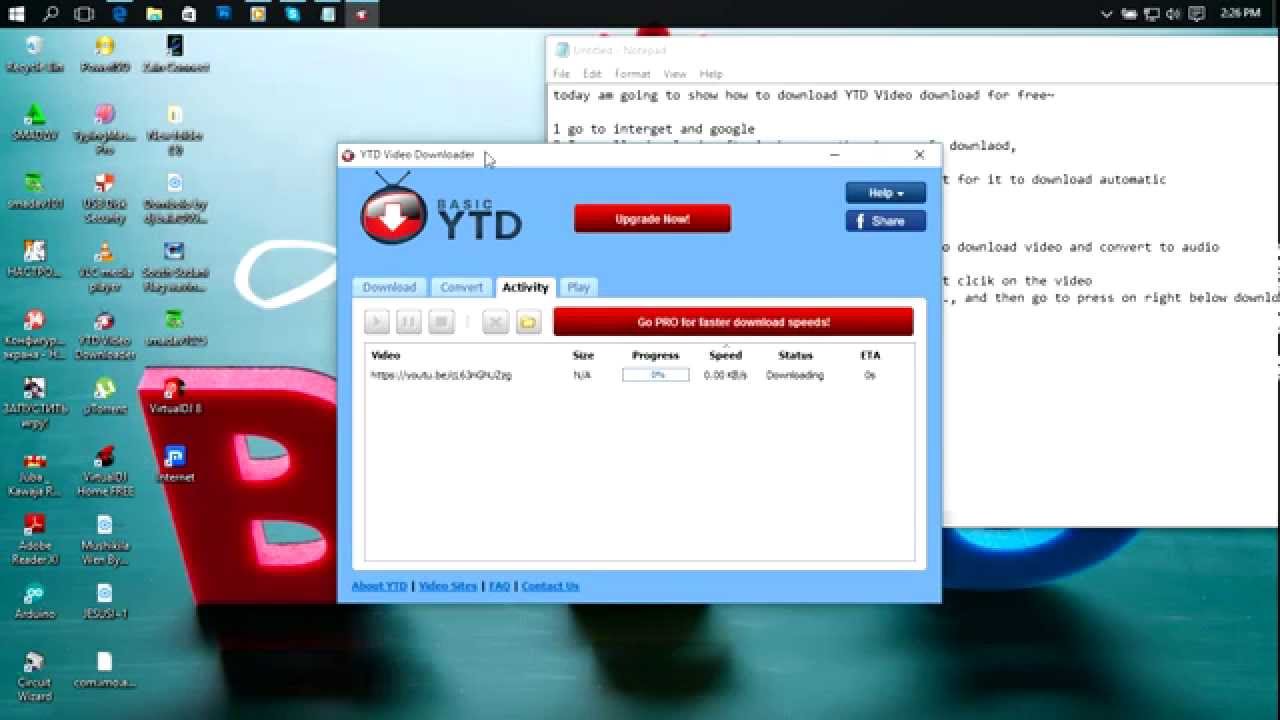 YTD downloader - YouTube