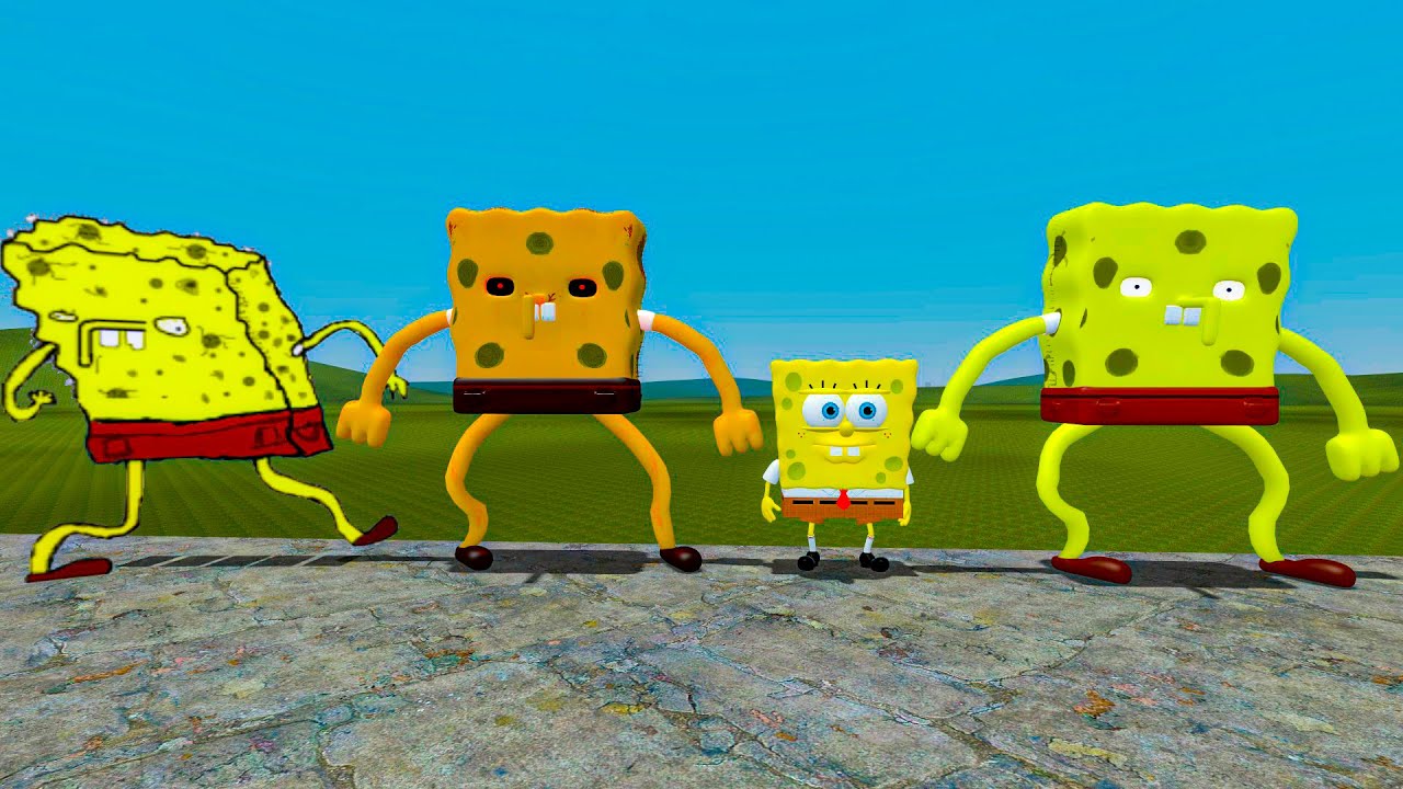 NEW 3D SPONGEBOB vs SPONGBOHB 2D vs ALL 3D SANIC CLONES MEMES In Garry ...