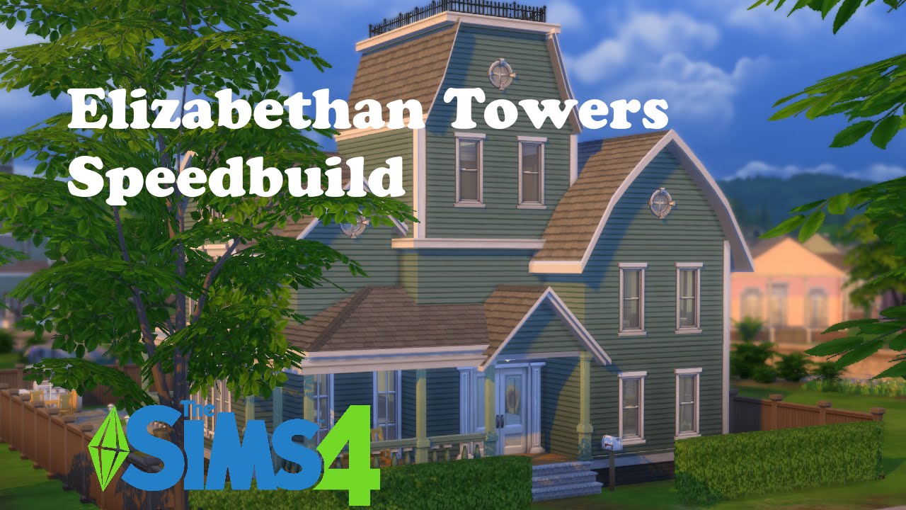 The Sims 4 House Building - Elizabethan Towers - YouTube
